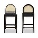 Panama Arched Cane Rattan Counter and Bar Stool (Set of 2) - Bed Bath ...