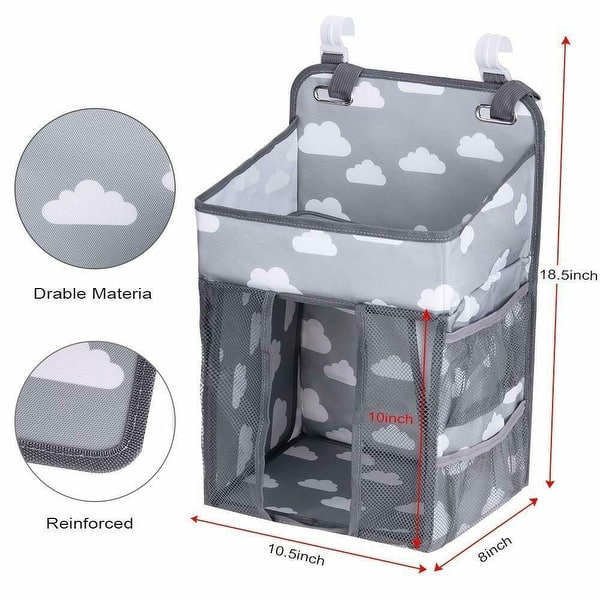 Baby Hanging Crib Organizer Nappy Diaper Changing Storage Caddy Bag ...