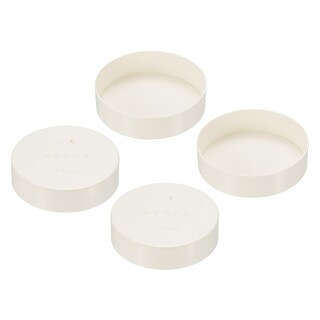 76mm ID Pipe End Caps, 4 Pack Round Tubing Insert Pipe Cover, White ...