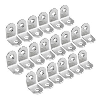 20pcs 25mmx25mmx16mm Corner Brace Joint L-Shape Bracket Fastener ...