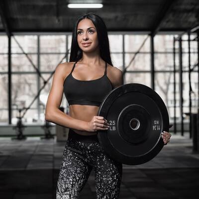 Olympic Weight Plates 25LB Plates Standard 2" Exercise Weights ...