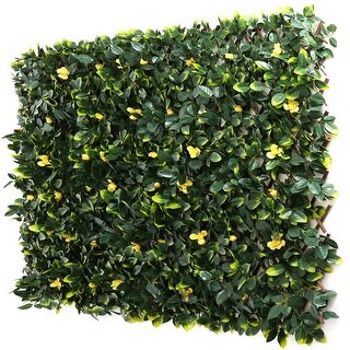 Yellow Rose Rattan Leaf Trellis - 108x20 - Bed Bath & Beyond - 38861334