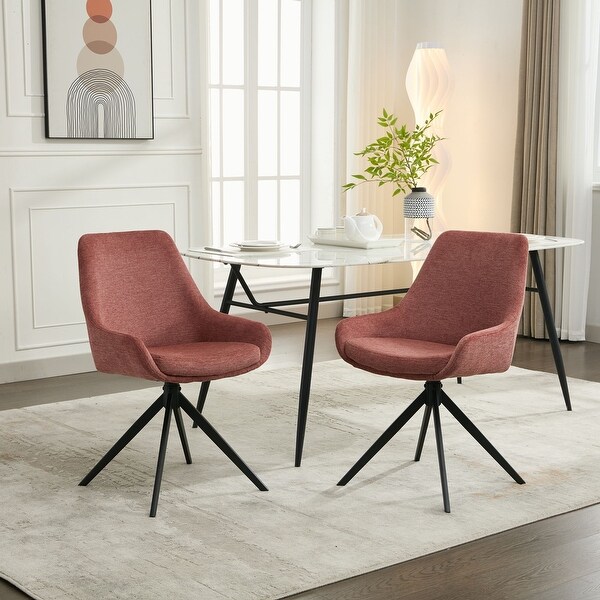 Swivel Dining Chairs set of 2 4 Mid Century Modern Dining Room Chairs