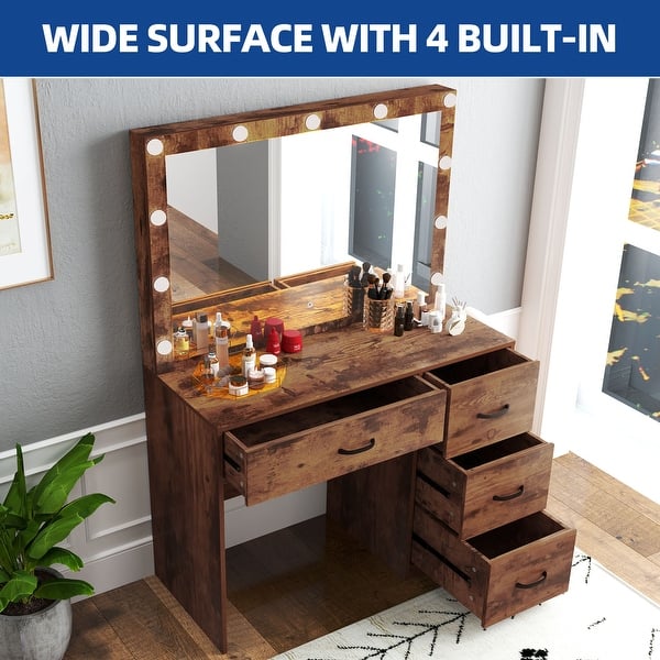 custom makeup vanity table