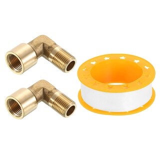 Brass Right Angle Pipe Fitting, Connector for Gas Fuel Oil Pipe - Bed ...