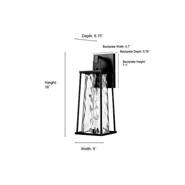 Millennium Lighting Dutton 1 Light Outdoor Wall Sconce in Powder Coat ...