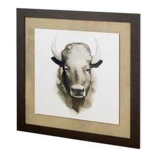 Custom Watercolor Buffalo Framed Art Print - Bed Bath & Beyond - 39196995