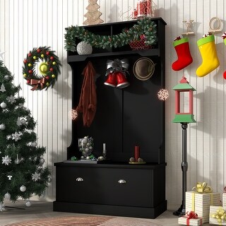 Hall Tree with 4 Hooks, Coat Hanger - Bed Bath & Beyond - 36860870