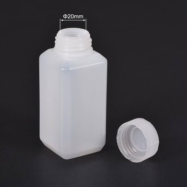 Plastic Lab Chemical Reagent Bottle, 100ml Storage Bottles, White 5pcs ...