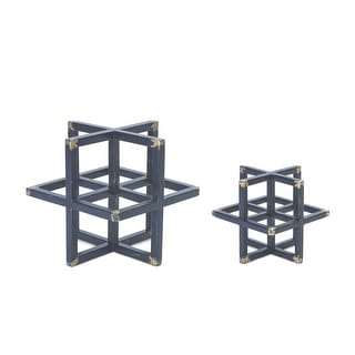 Modern Metal Star Sculpture (Set of 2) - Bed Bath & Beyond - 38291047