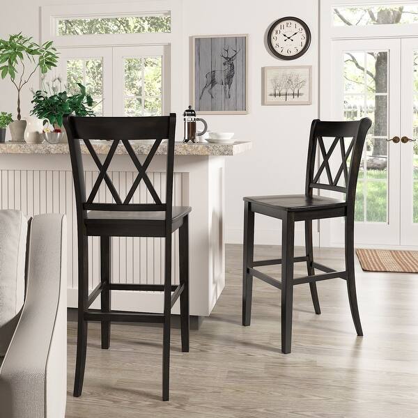 Eleanor X Back Bar Height Chairs (Set of 2) by iNSPIRE Q Classic - On ...