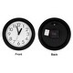 8 Inch Wall Clock, Quartz Battery Operated Silent Round Wall Clocks ...