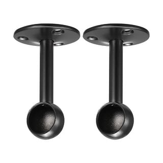 Rod Ceiling Mount Brackets, Stainless Steel Closet Rod Holder, 2Pcs ...