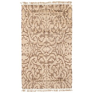 ECARPETGALLERY Hand-knotted Tangier Light Grey Wool Rug - 5'0 x 8'6 ...