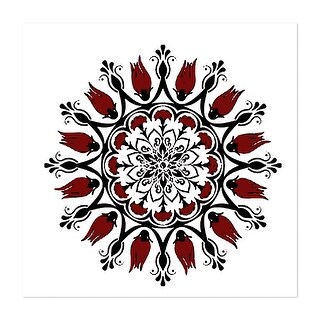 folklore flower Illustrations Circles Floral Flower Art Print/Poster ...