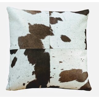DIBO Brown & White Cowhide Pillow - Bed Bath & Beyond - 35808272