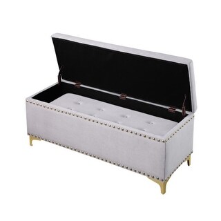 2 in 1 storage benches Light Gray entryway benches Fabric bedroom ...