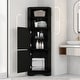 Towel Cabinet Corner Cabinets Bathroom Storage Cabinets Freestanding ...