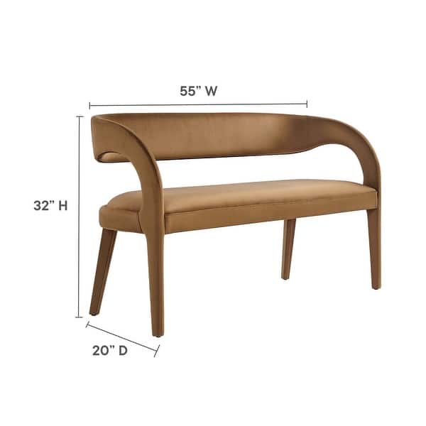 Pinnacle Performance Velvet Accent Bench - Bed Bath & Beyond - 38982001