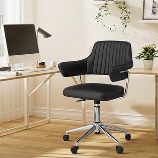 Office Desk Chair, Modern Cute Rolling Vanity Swivel Task Chairs with ...