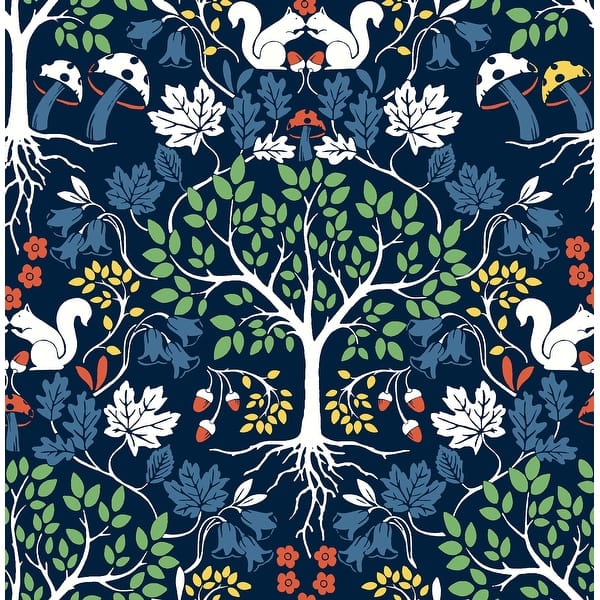 A-Street Prints Leo Blueberry Tree Wallpaper - Bed Bath & Beyond - 40001319
