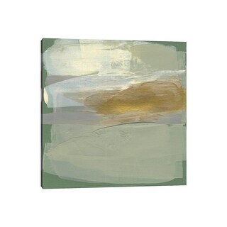 iCanvas "Sage & Gold Swipe II" by Jennifer Goldberger Canvas Print ...