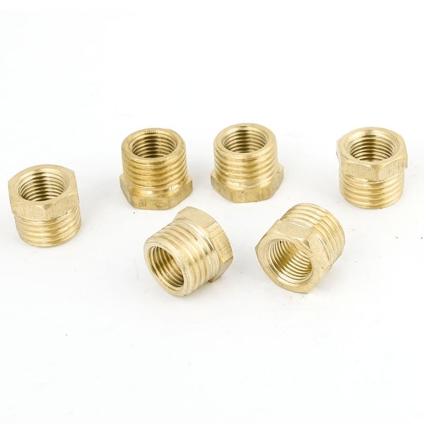6pcs 13mmMale to 8.5mmFemale Hex Reducing Bushing Adapter Pipe Fitting ...