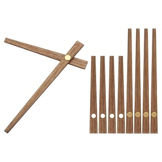 Clock Hands Kit, 5 Set Wooden Mechanism Clock Hand Parts for Clock, A1 ...