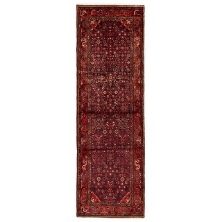 ECARPETGALLERY Hand-knotted Andelz Navy Wool Rug - 3'7 x 11'3 - Bed ...