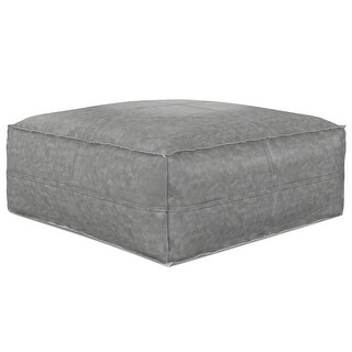 Large Square Coffee Table Pouf - Distressed Grey - Bed Bath & Beyond ...