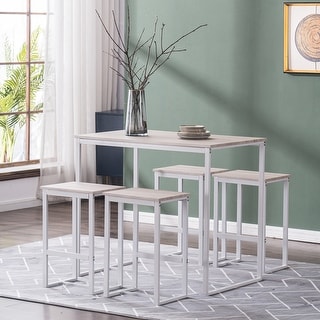 Simple Breakfast Bar Bistro Table and Chairs Set of 5 - Bed Bath ...