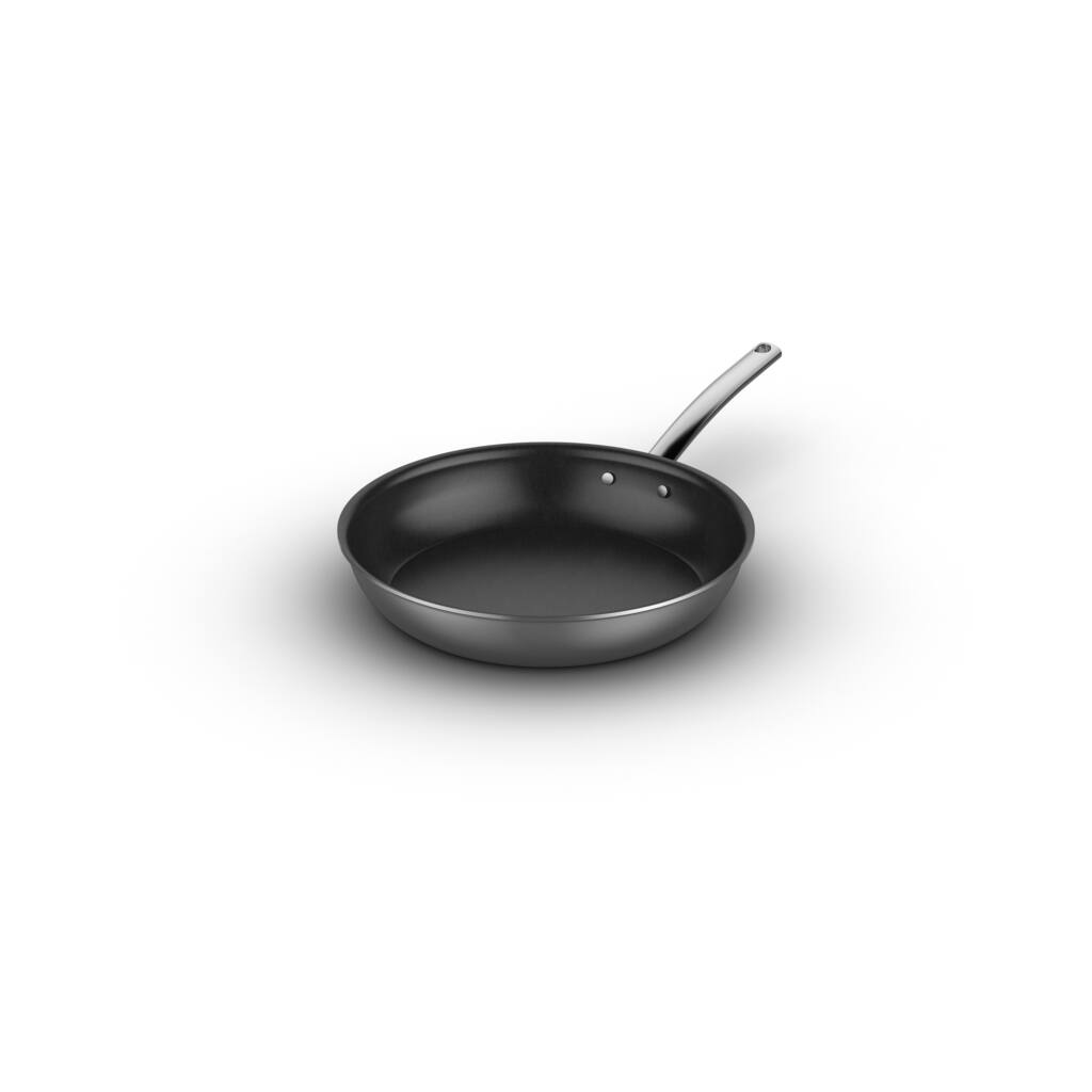 NUCU 13 Inch Natural Fry Pan, 5 Ply Stainless Steel - Overstock - 34160245