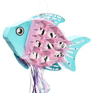 Cute Fish Pull String Pinata for Ocean Under the Sea Birthday Party ...