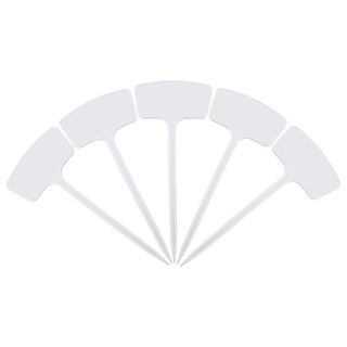 Big PVC Plant Label T Type 15x8x35.5cm for Garden White 20pcs - Bed ...
