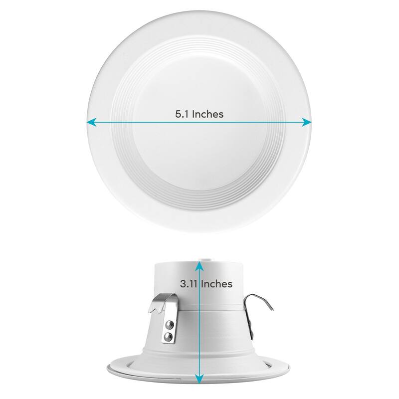 Luxrite 4" LED Recessed Can Lights, Color Selectable 2700K | 3000K ...