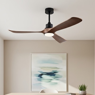 42"Quiet Ceiling Fan with Remote, 20W 3-Color LED, Reversible DC Motor ...