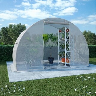 PE Mesh Fabric and Galvanised Steel Greenhouse - Bed Bath & Beyond ...
