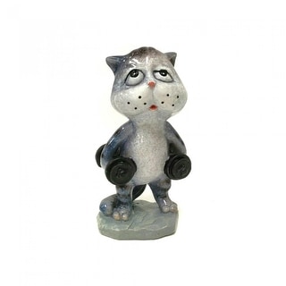Cat Lifting Weights Figurine - Bed Bath & Beyond - 42472356