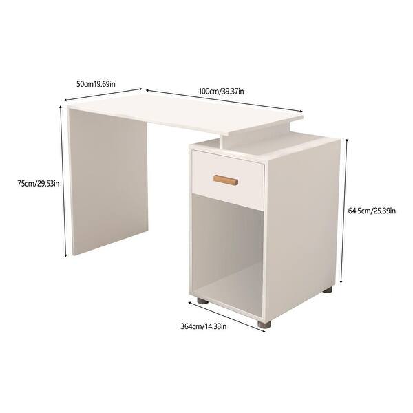 Easy To Install Computer Desk Light Writing Desk With Drawers - Bed ...