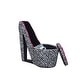 Zebra Print High Heel Chair - Bed Bath & Beyond - 8428410
