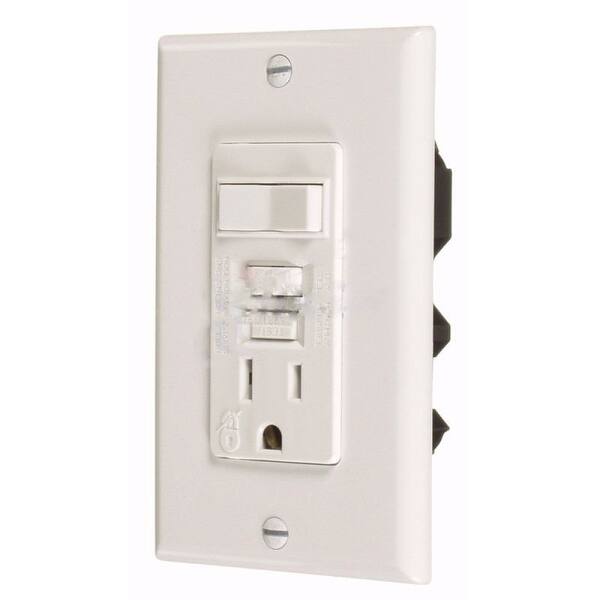 15 AMP Rectangle Beige Electrical Switch and Outlet Plastic American ...
