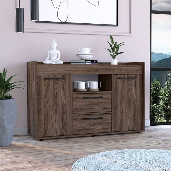 2-Drawer Sideboard with two large drawers and two cabinets with ...