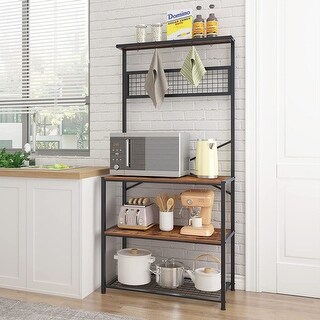 Kitchen Bakers Racks Kitchen Baker Storage Shelf Rack 3-Tier for ...