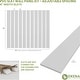 Adjustable PVC Slat Wall Panel Kit Slats, Unfinished - Bed Bath ...