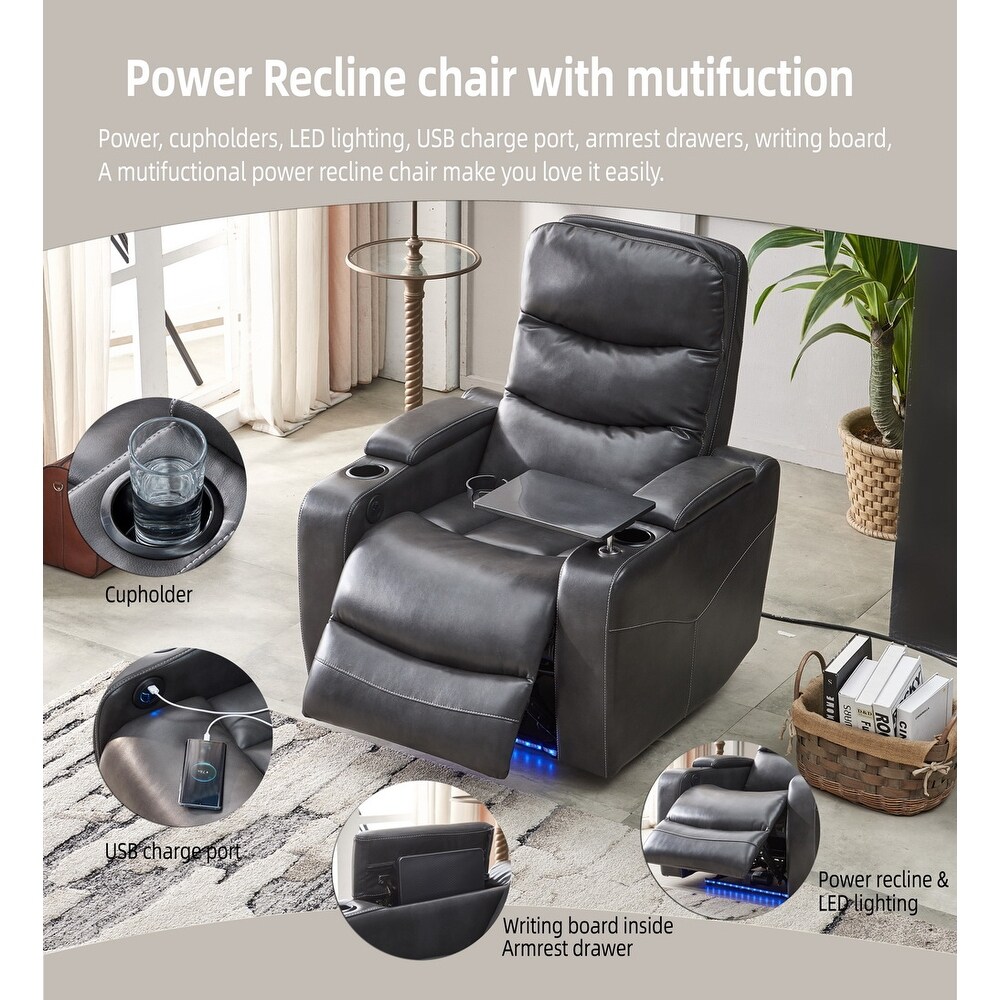 Power recliner cup holder control store