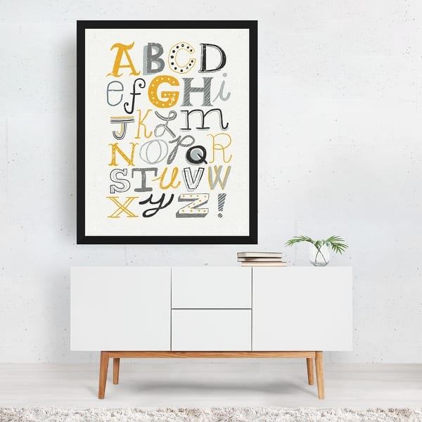 Funky Letters Typography Alphabet Motivational Art Print/Poster - Bed ...