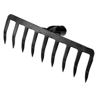 9 Teeth Garden Rake Head, Manganese Steel for Garden without Handle ...