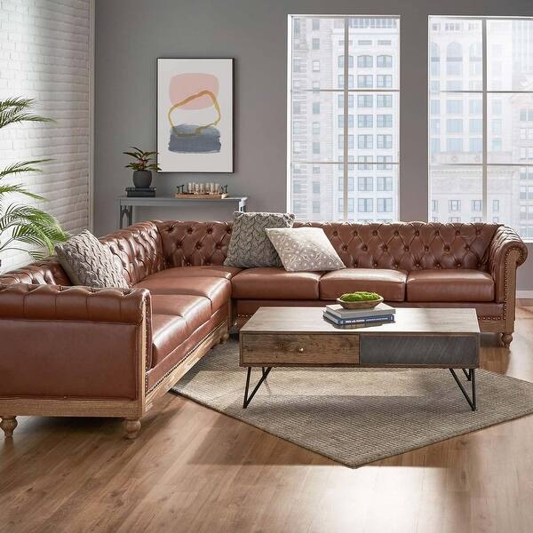 stylish leather sofa