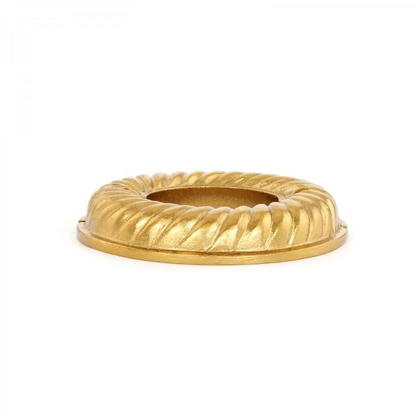 Brass Finish Coated Aluminum Radiator Flange Le Cruller Style 1.5" (IPS ...