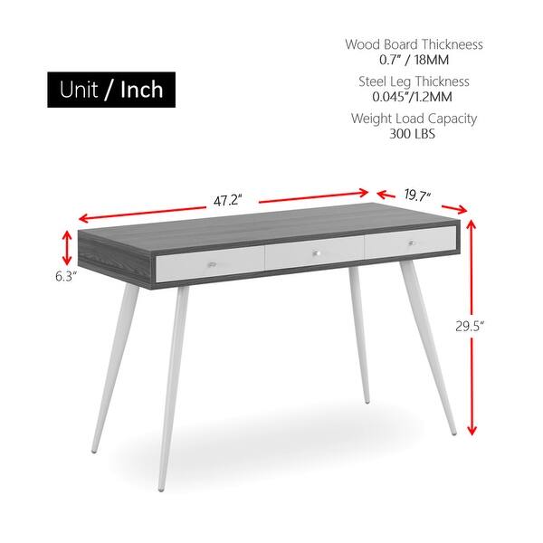 Home Office Desk with 3 Drawers - Bed Bath & Beyond - 34679434